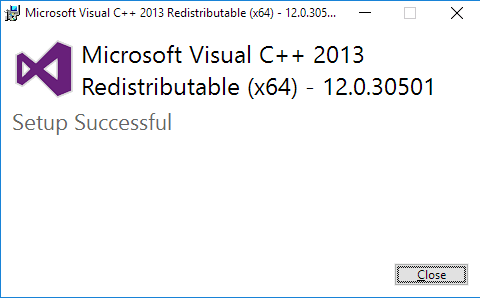 Microsoft Visual C++ 2013 Redistributable (64-bit) - Vibration Research