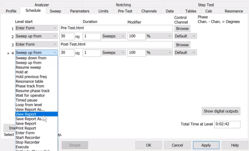 Customizing Reports with Report Parameters - Vibration Research