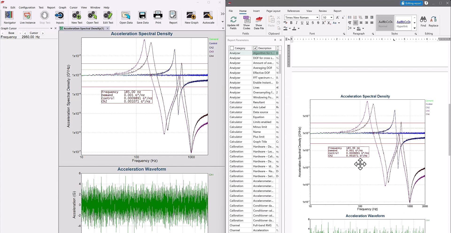 Carry Over Graph Annotations To Reports Vibration Research