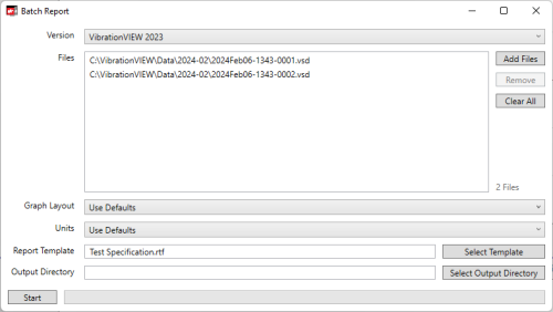 Vibration Test Reports - VibrationVIEW Software - Vibration Research